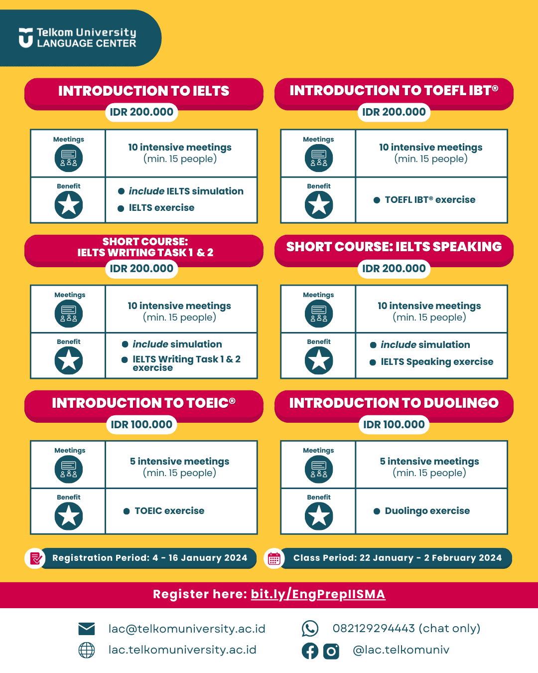 English Preparation Program for IISMA 2024 | Telkom University Language ...