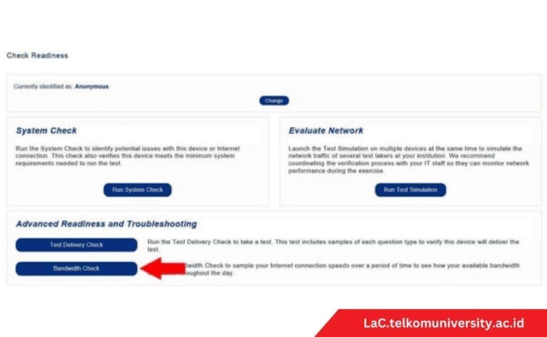 Panduan Check Readiness Tes TOEFL ITP Menggunakan Secure Browser